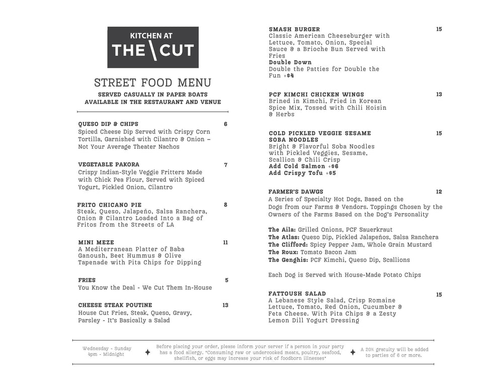 Restaurant & Bar – The Cut